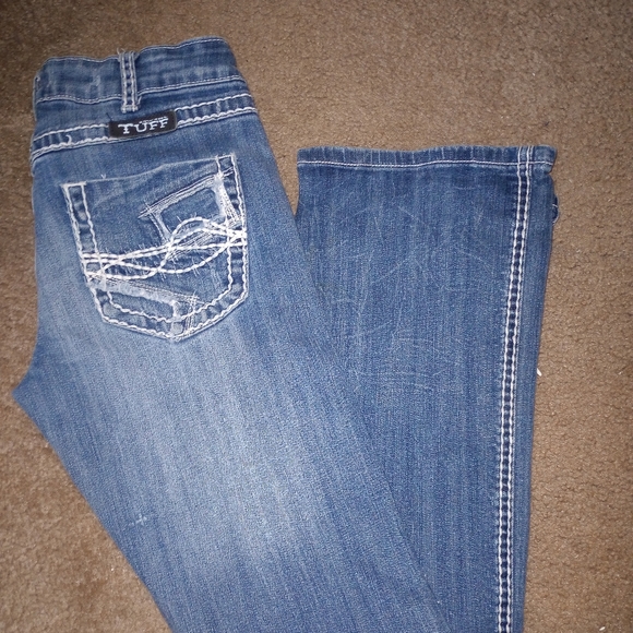 Cowgirl Tuff | Jeans | Tuff Cowgirl Western Cowboy Distressed Jeans ...